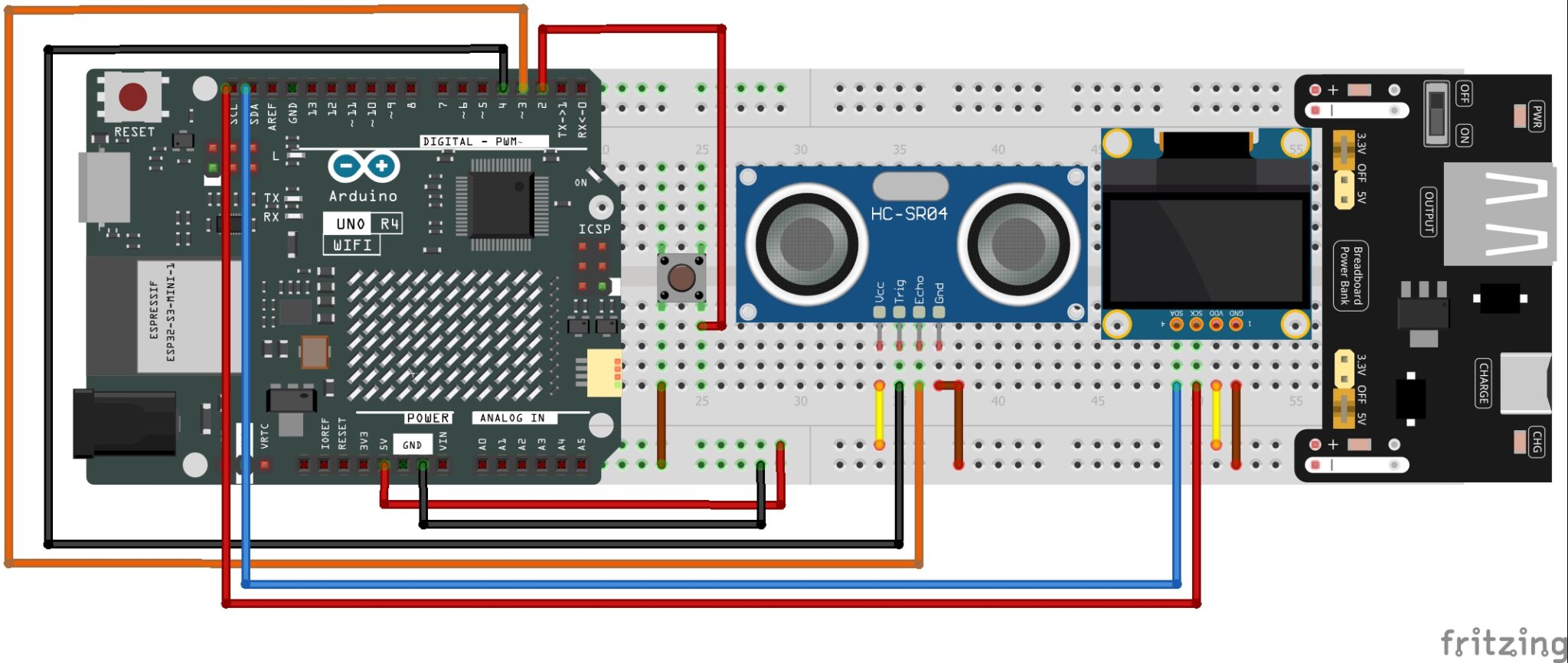 Arduino Project for a Portable Ultrasonic Distance Sensor | Technology ...